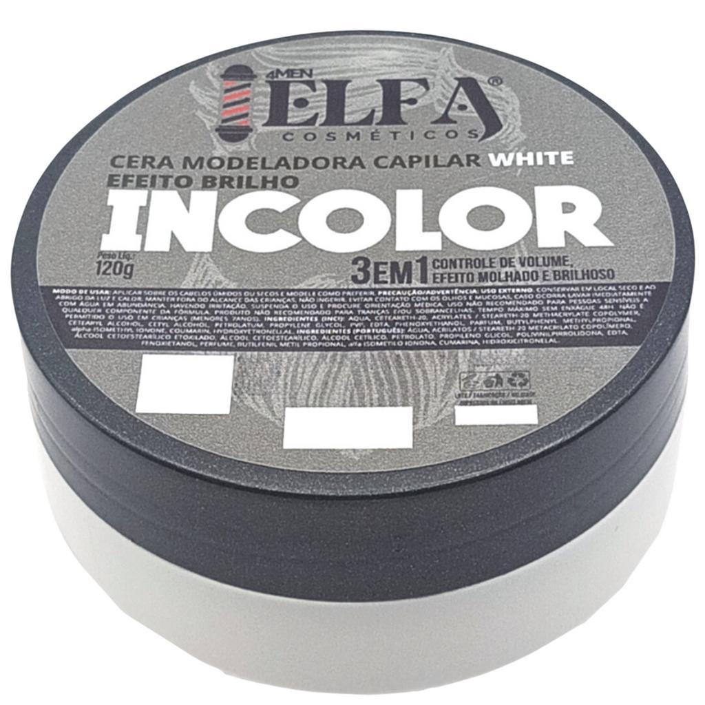 Pasta Modeladora Capilar Elfa Incolor 4 Man Extra Forte 120g | Shopee ...