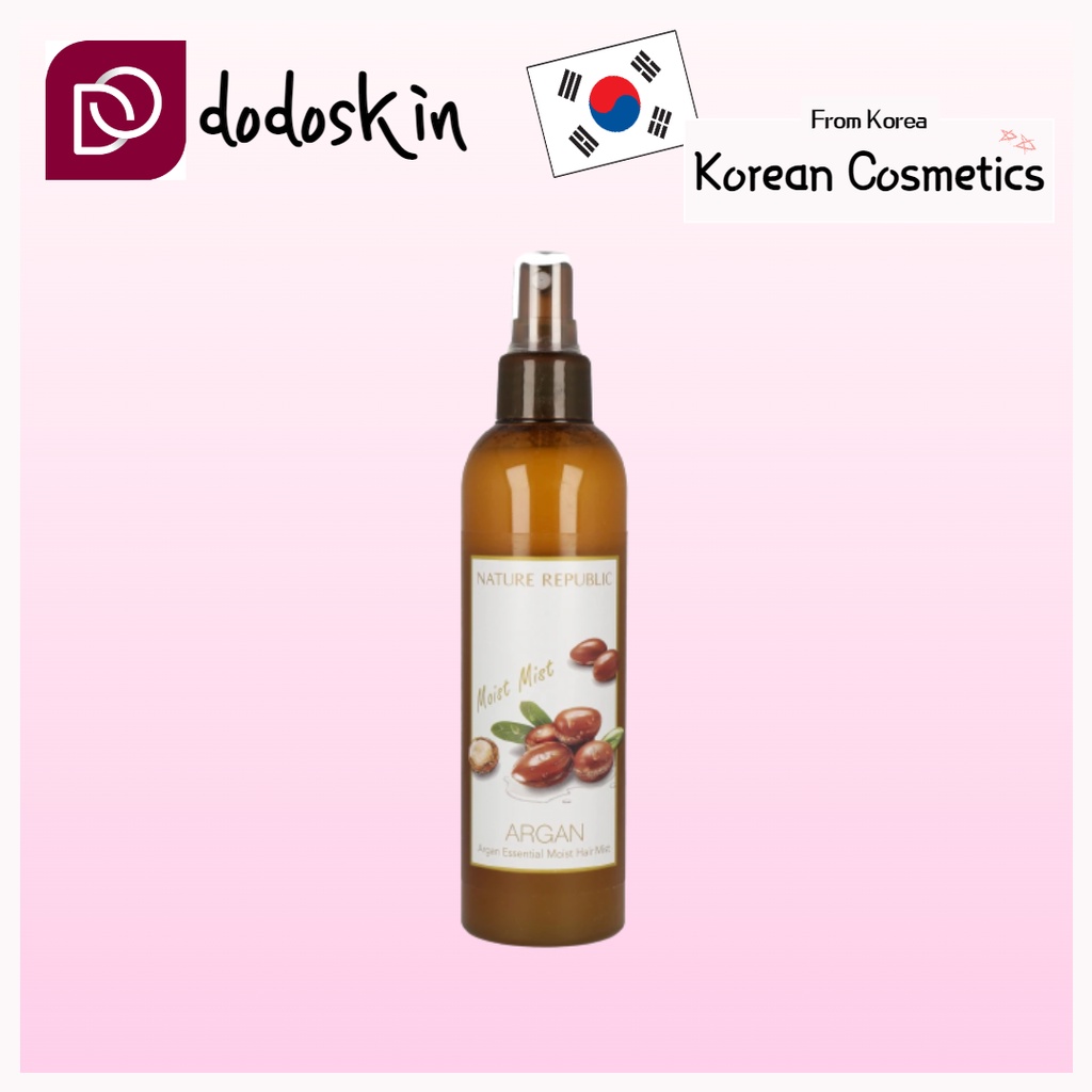 Nature Republic Argan Essential Moist Hair Mist 220ml | Shopee Brasil