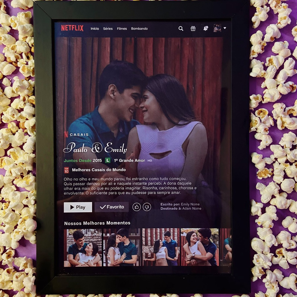 Quadro Personalizado com foto netflix presente | Shopee Brasil