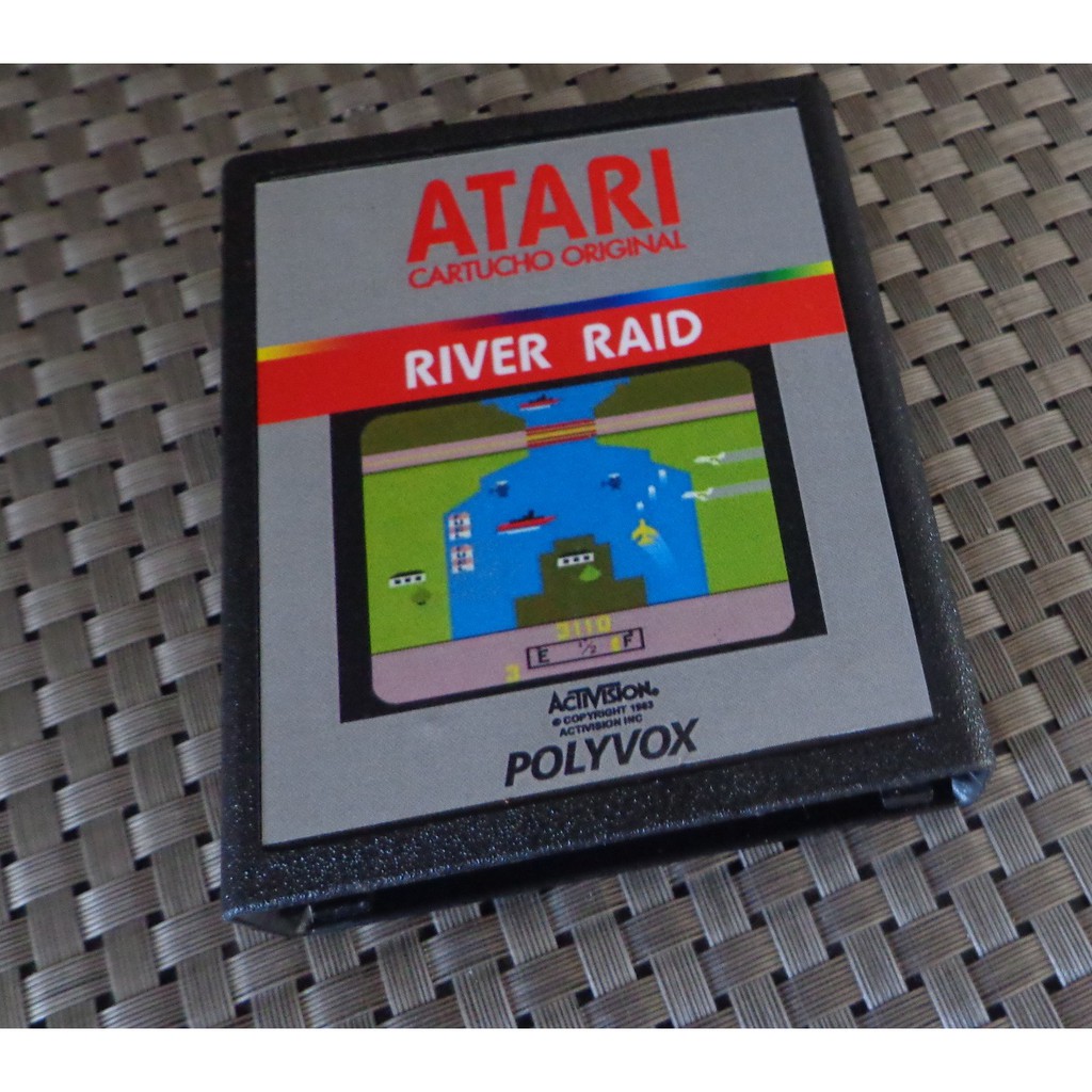 cartucho regravado para atari 2600, jogo River raid | Shopee Brasil