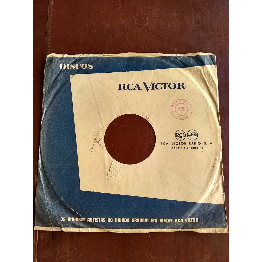 Capa Antiga Original Para Discos 78 RPM RCA Victor Anos 50 | Shopee Brasil
