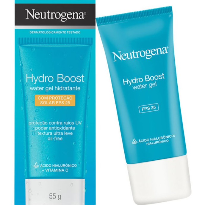 Hidratante Facial Neutrogena Hydro Boost Water Gel FPS 25 com 55g | Shopee Brasil