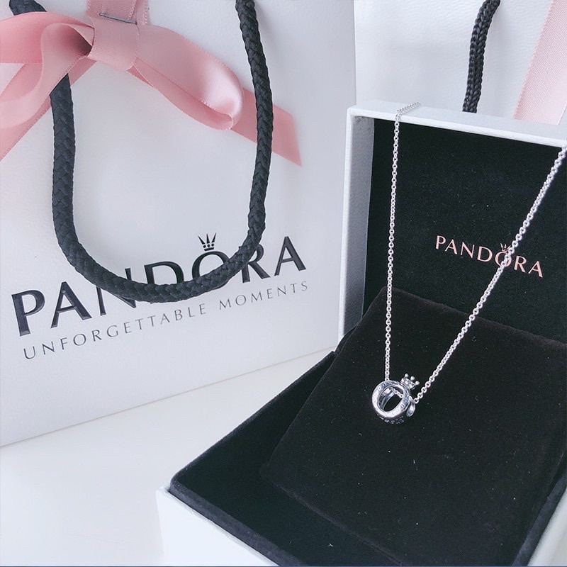 Colar Pandora Locket Coroa Prata (Com Sacola Caixa Pandora) | Shopee Brasil