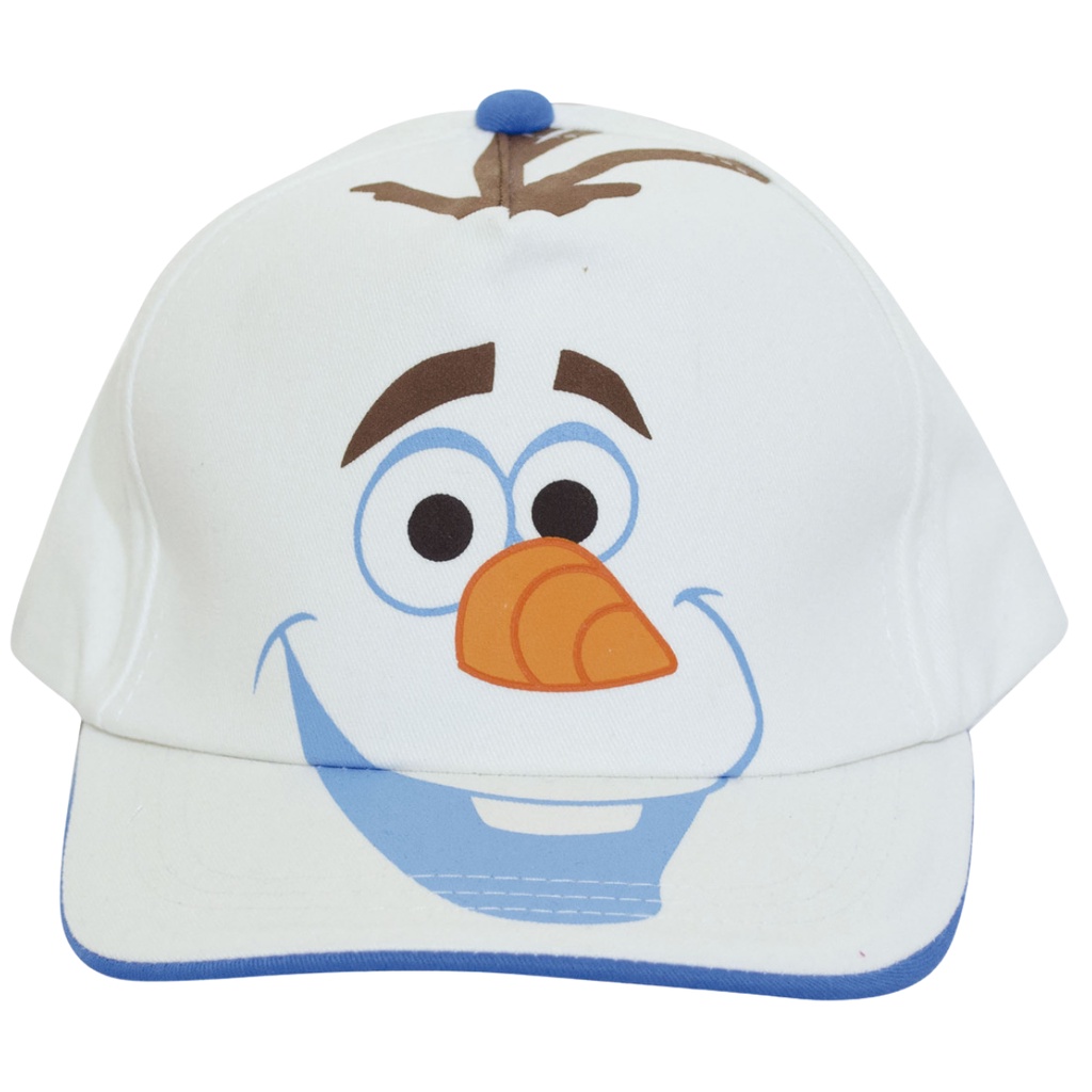 Boné Menina Menino Adulto Infantil Branco Olaf Licenciado Frozen Disney ...