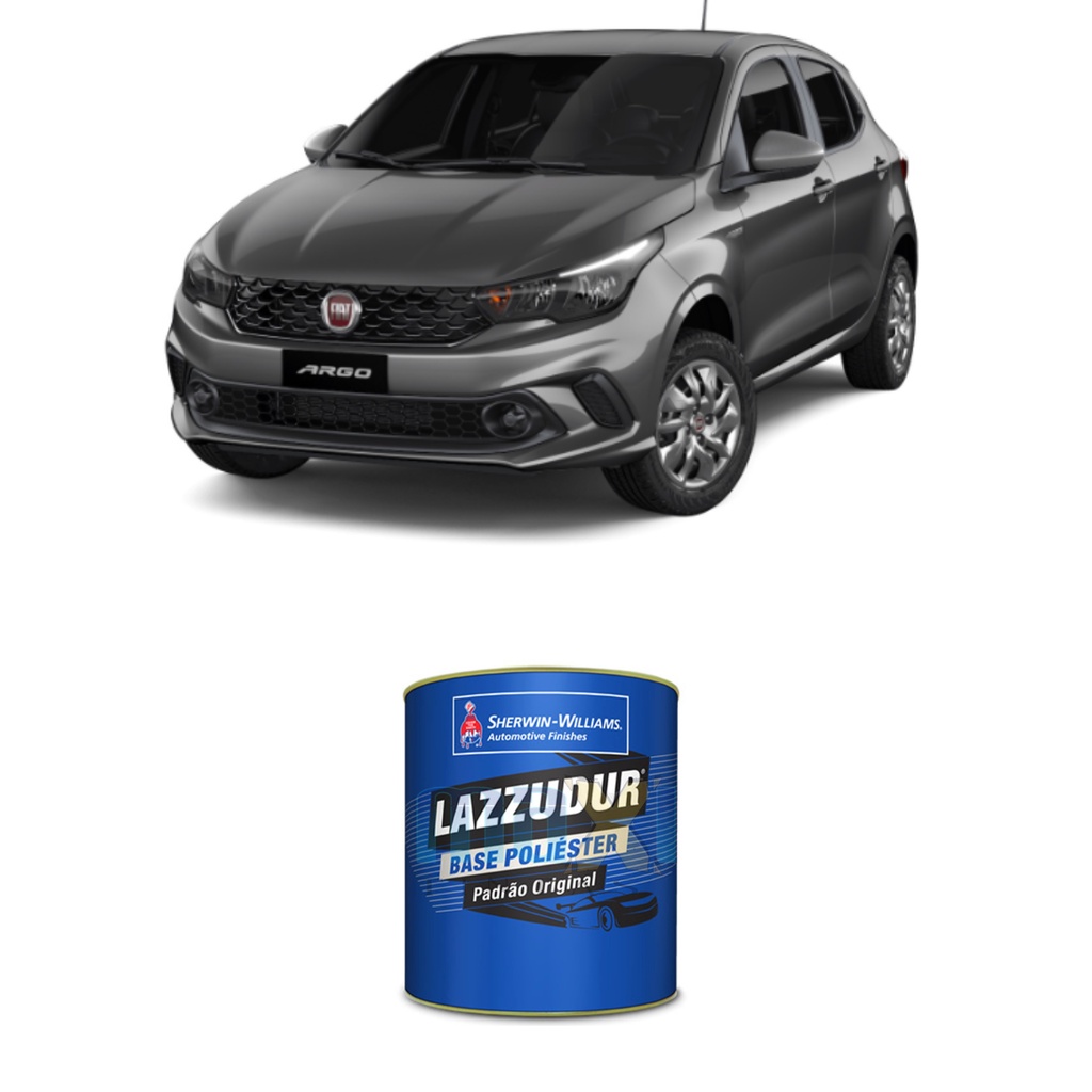 TINTA AUTOMOTIVA CINZA SILVERSTONE FIAT 900ML | Shopee Brasil