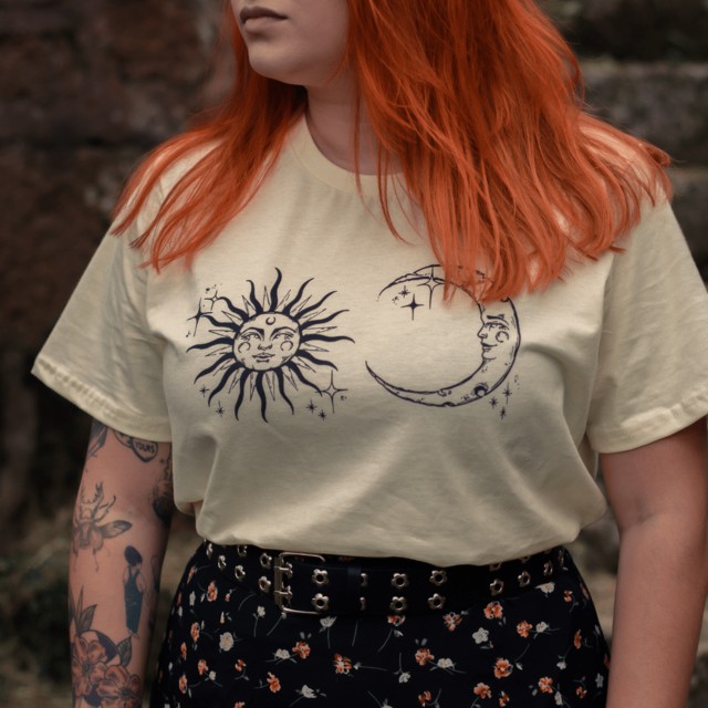 Camiseta Sol e Lua | Shopee Brasil