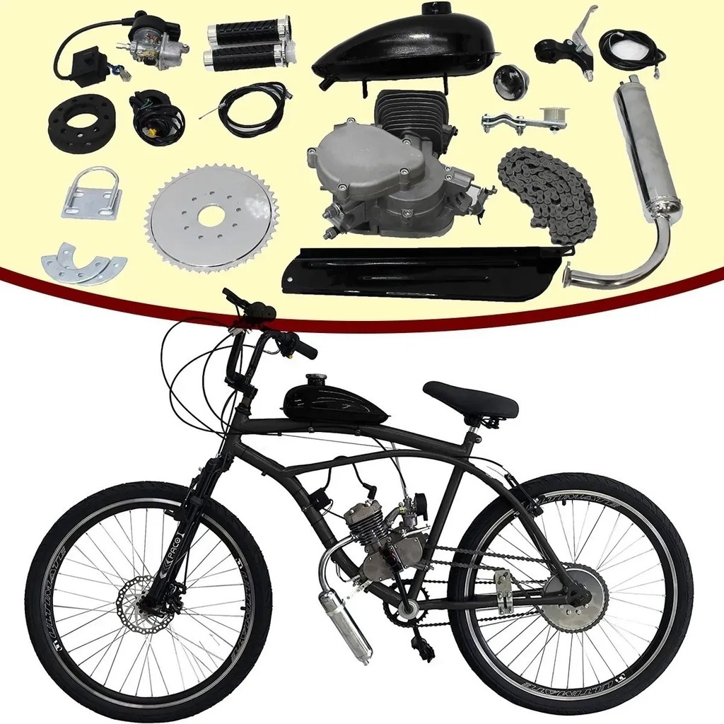 Kit Completo Motor Pra Bicicleta Motorizada 80cc | Shopee Brasil