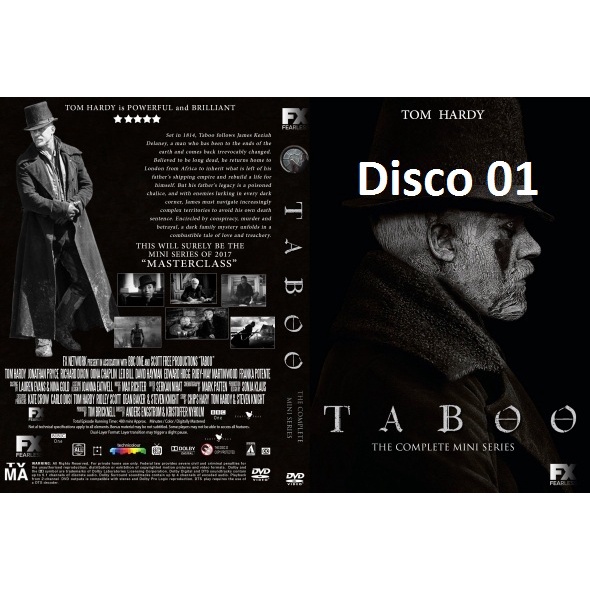 Dvd Taboo - 1ª Temporada Completa - Legendado ou Dublado - 02 Discos | Shopee Brasil