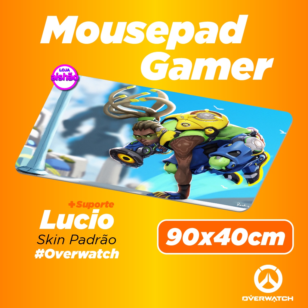 Mousepad Gamer Personalizado - Lucio Overwatch - 90x40cm | Shopee Brasil