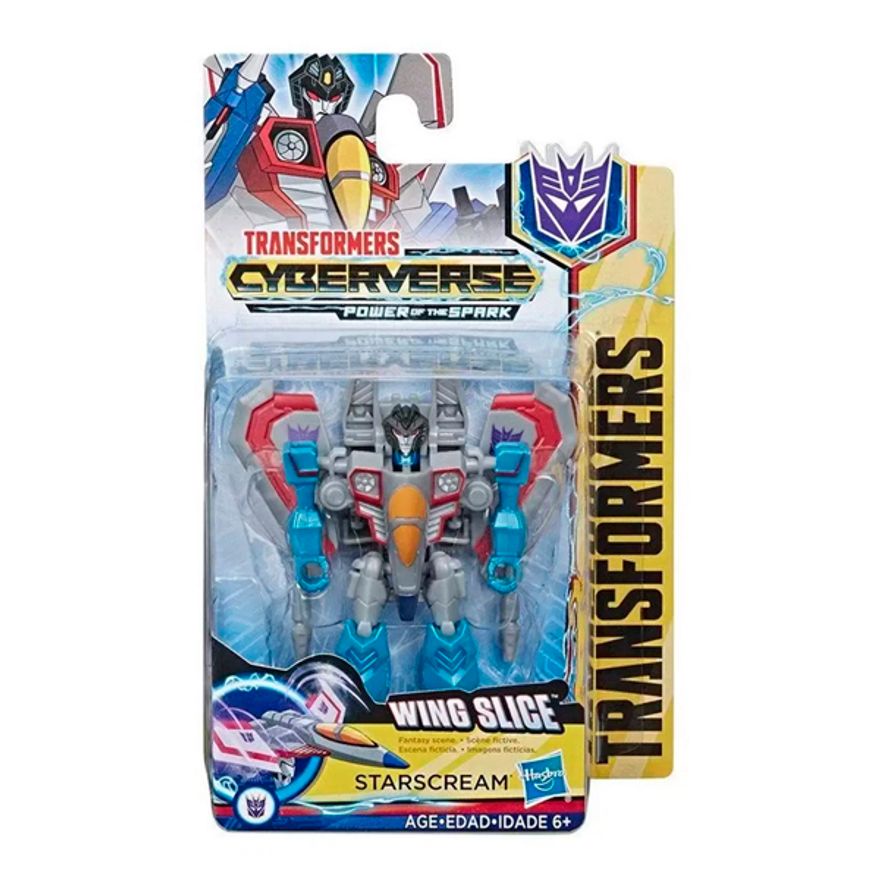 Boneco Articulado Transformers Cyberverse Starscream Wing Slice | Shopee Brasil