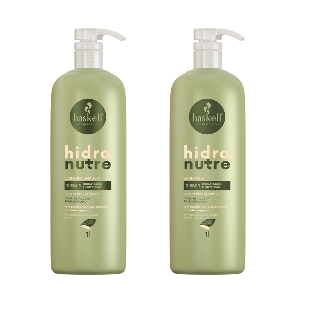 Kit Shampoo E Condicionador Hidranutre Haskell 1 Lt | Shopee Brasil