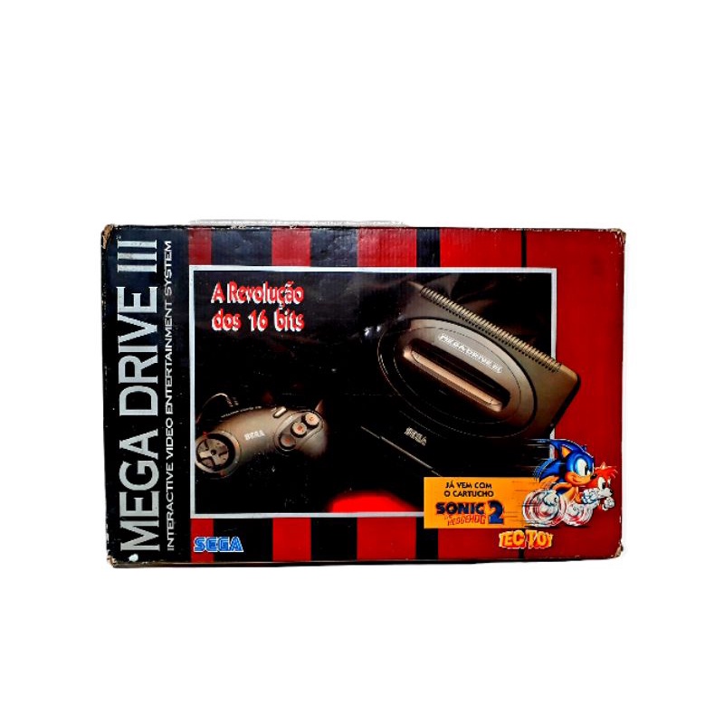 Console Mega Drive 3 - Sega Completo na Caixa + Jogo Original | Shopee ...