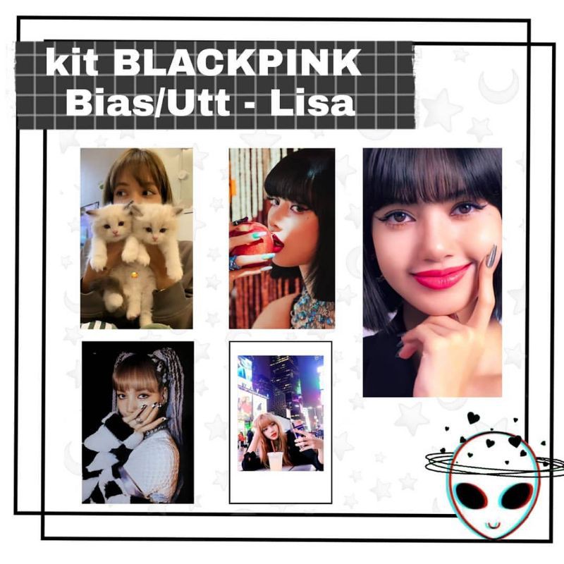Kit Bias Utt BLACKPINK kpop Jennie Lisa Jisoo Rosé | Shopee Brasil