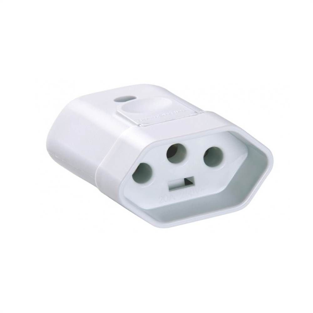 PLUGUE FEMEA 2P T 10A BR MARGIRIUS | Shopee Brasil