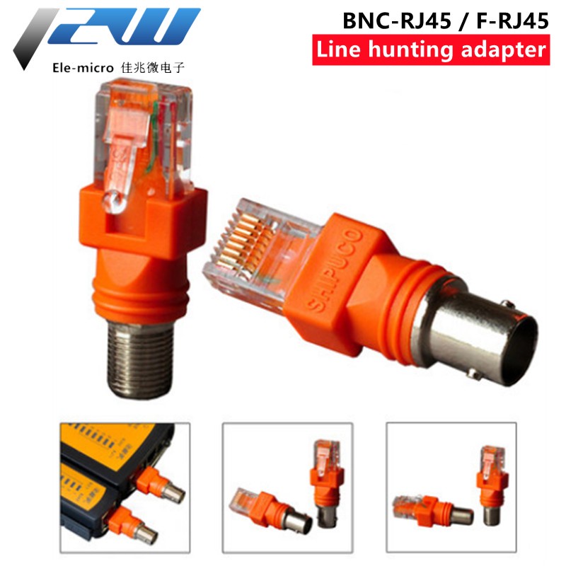 Conectores Macho RF Fêmea Para RJ45 Adaptador Coaxial Acoplador/RJ45 BNC-RJ45/F | Shopee Brasil