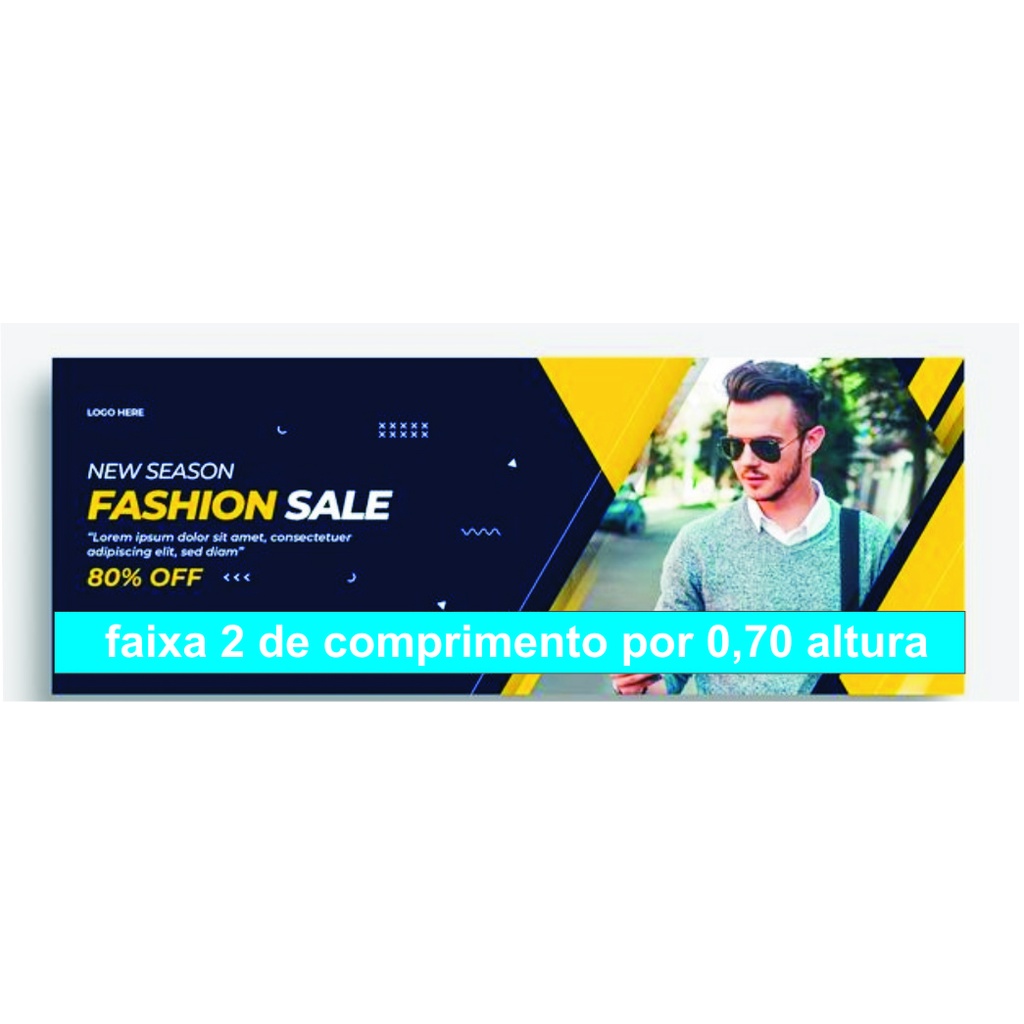 faixa banner promocional 2x0,70 | Shopee Brasil