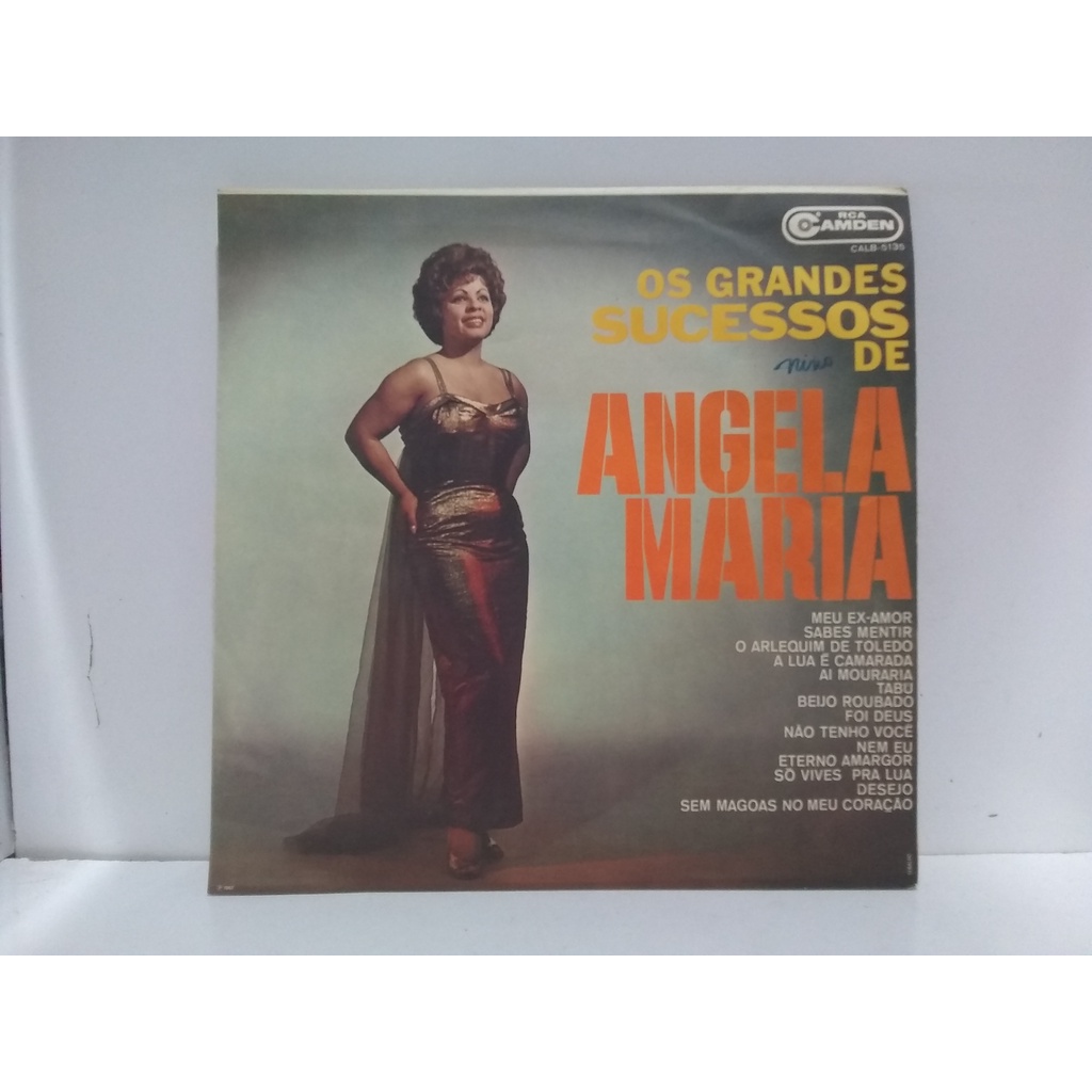 Lp Angela Maria - Os Grandes Sucessos De Angela Maria | Shopee Brasil