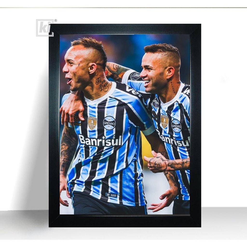 Quadro Decora Jogador Everton Do Gremio moldura 44cm | Shopee Brasil