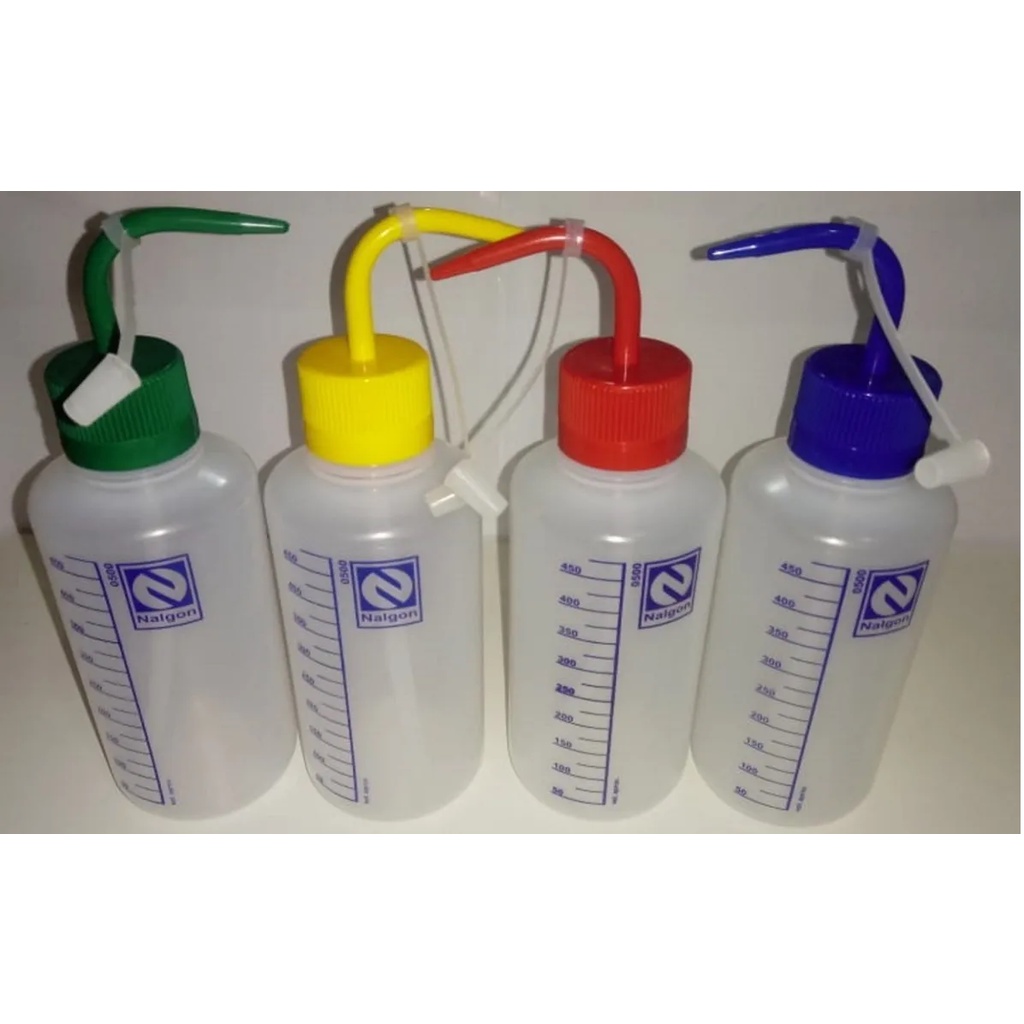 Kit 4 Un Pissetas 250ml Graduadas Em Polietileno Atoxico C/4 Tampas ...