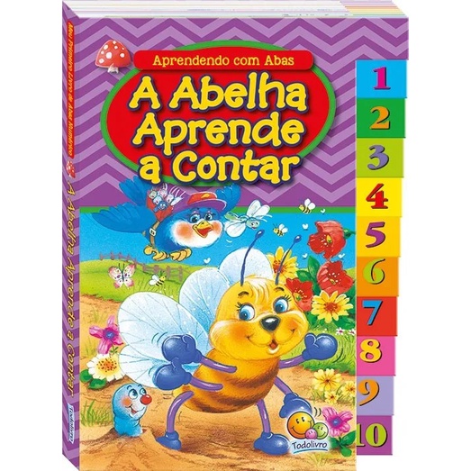 Aprendendo com Abas - A Abelha Aprende a Contar | Shopee Brasil