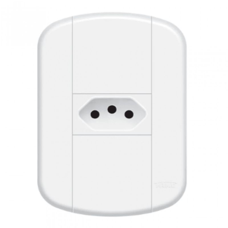 TOMADA SIMPLES 4X2 FAME BLANC MAIS | Shopee Brasil