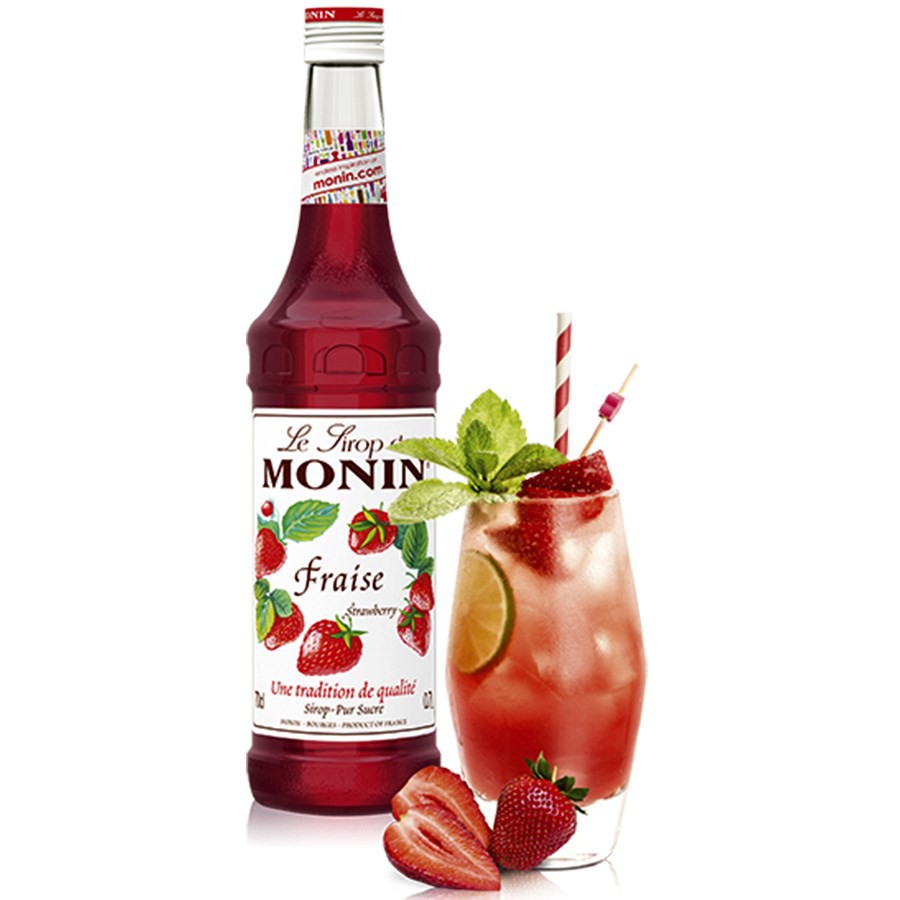 Soda Italiana Monin Xarope Importado Sabor Morango 700ml | Shopee Brasil