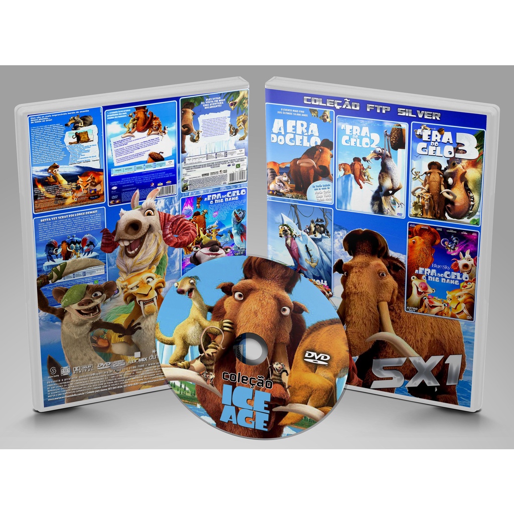 Dvd Coleção A Era Do Gelo 5 Em 1 | Shopee Brasil