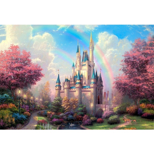 Painel De Festa Em Tecido Pintura Castelo 1,7x1,2m | Shopee Brasil