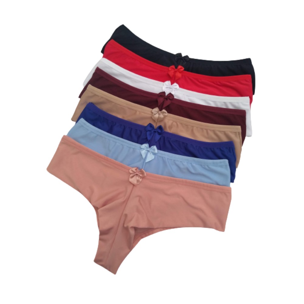 5 Calcinha Plus Size Fio Duplo Calçola Lateral Larga Ref: Flávia ...