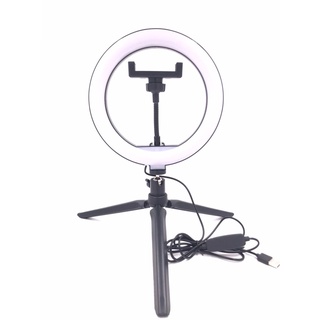 Kit Completo Ring Light 8 polegadas Luz Branca ou Colorida Com Tripé Dimmer Youtuber Selfie Pro ...