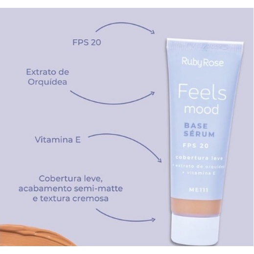 Ruby Rose Base Sérum Feels Mood Fps 20 Hb900 | Shopee Brasil