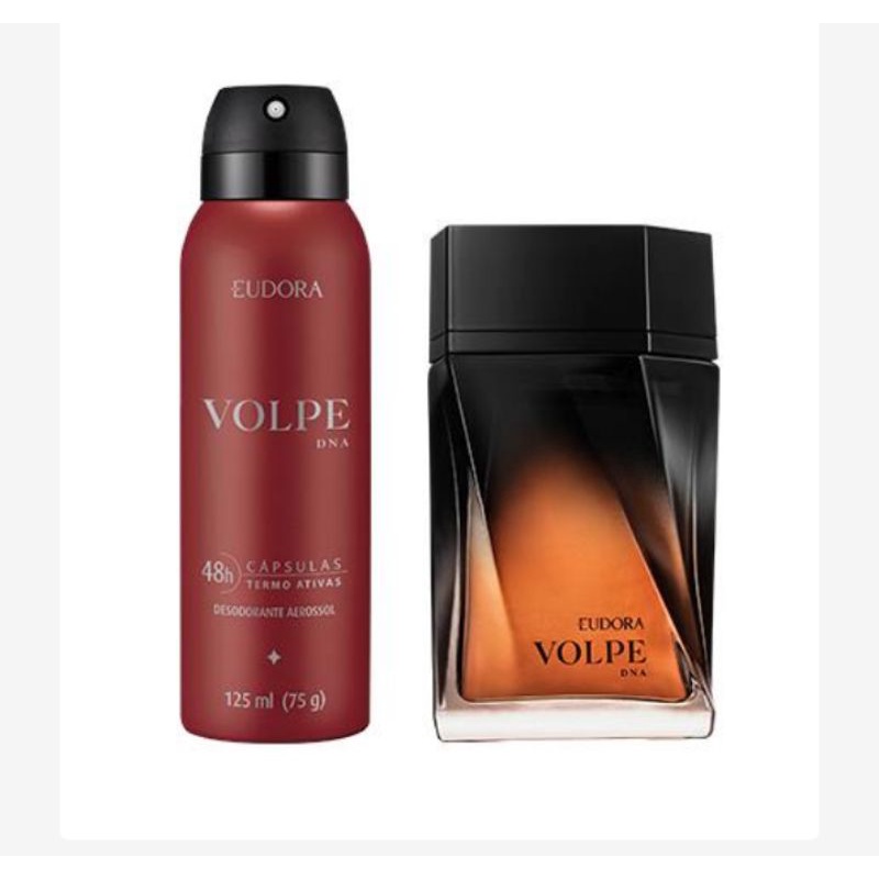 Perfume volpe dna Eudora + desodorante aerosol . | Shopee Brasil