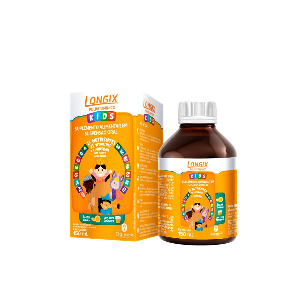 Longix Polivitamínico Kids 150ml | Shopee Brasil
