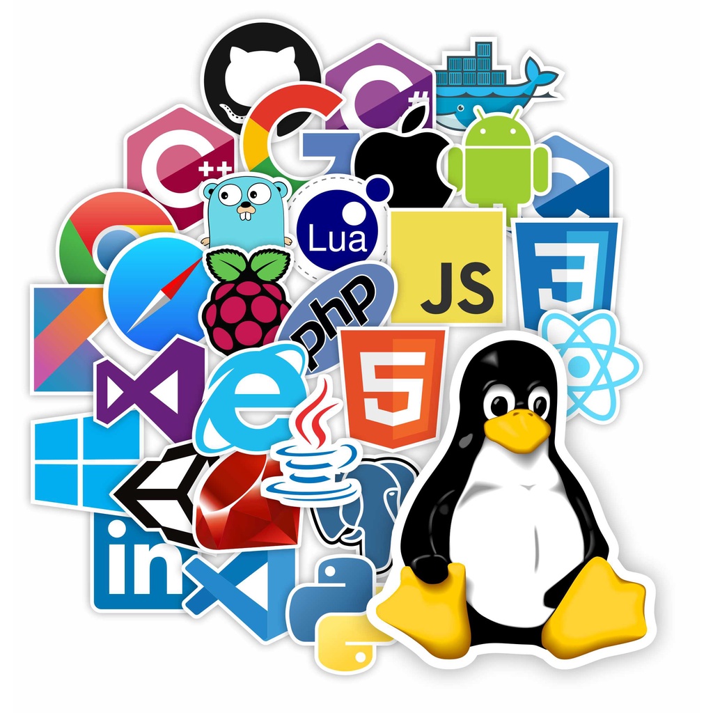 Programação Kit com 30 Adesivos Developer - Stickers Java Php Linux ...