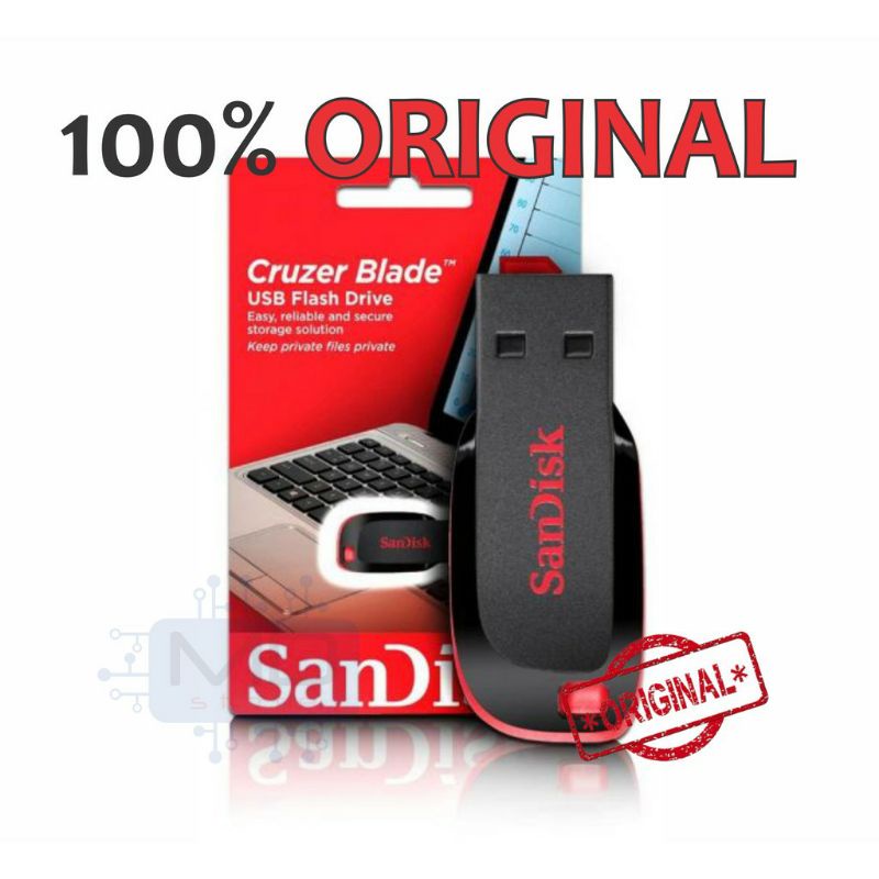 pen drive San disk 8, 16, 32, 64gb cruzer blade original | Shopee Brasil