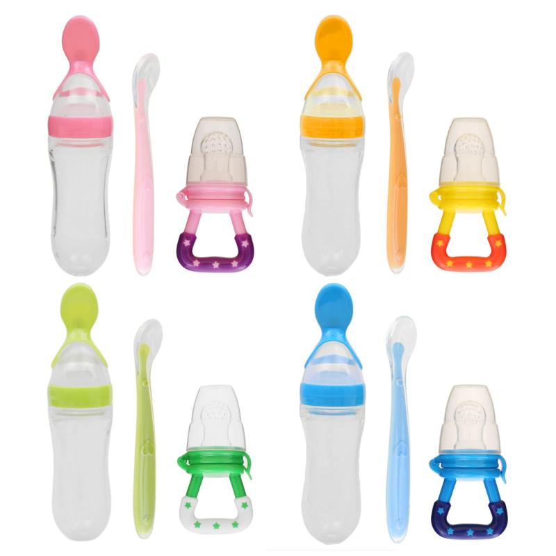 Conjunto De Alimentação 3pcs Alimentador De Bebês Frutas Para Pacifier ...