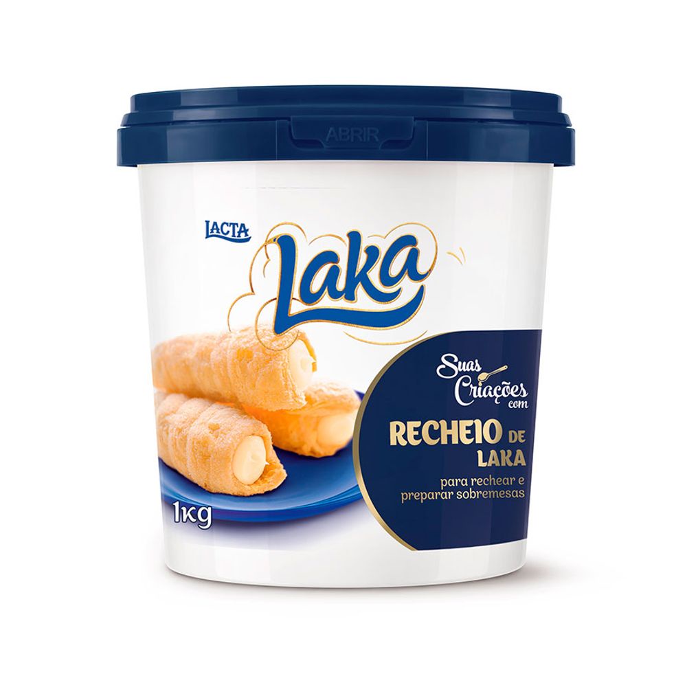 Recheio Pronto Laka Recheios Pronto Para Bolos e Tortas Lacta 1kg ...