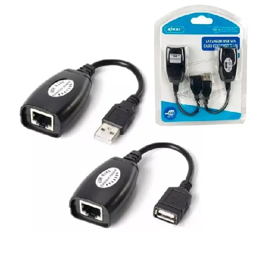 Adaptador Extensor Usb Via Cabo Ethernet Knup Hb-t88 2.0 | Shopee Brasil
