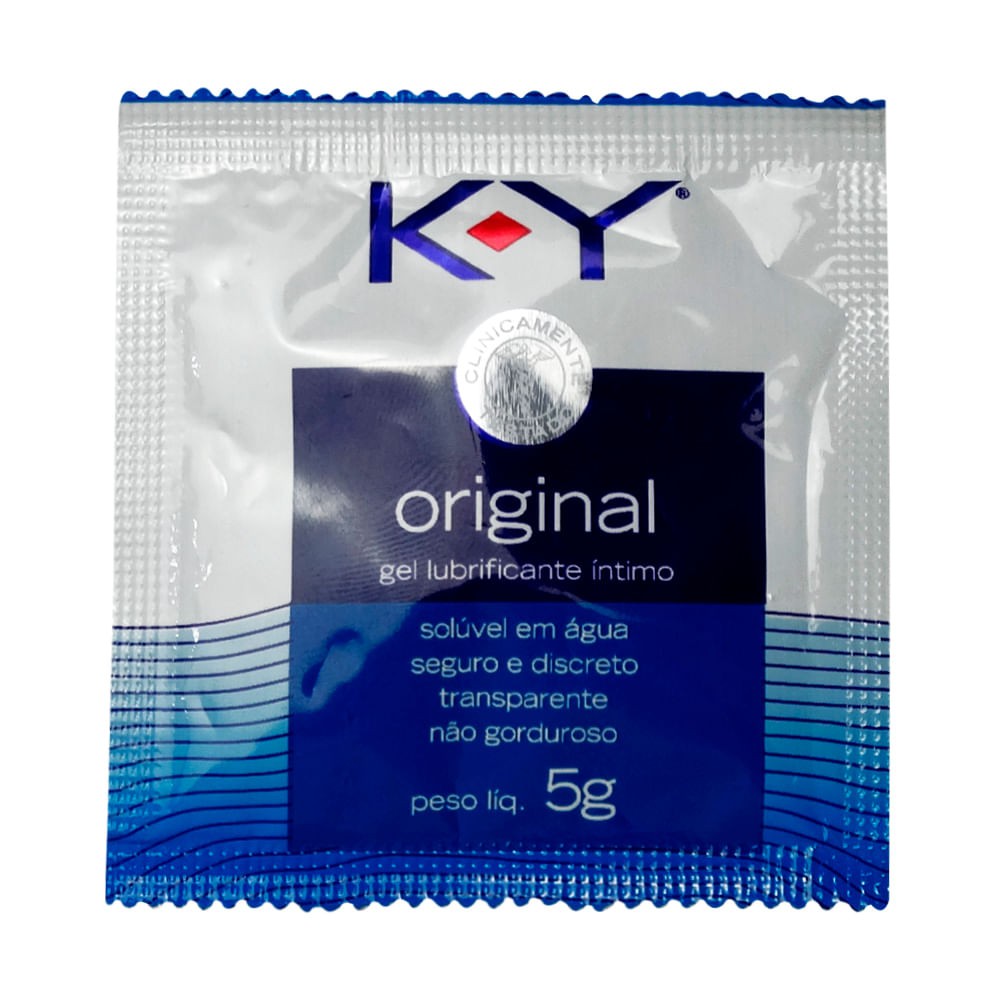 K-Y Original Sachê Lubrificante Íntimo Em Gel A Base d’ Água 5g K-Y ...
