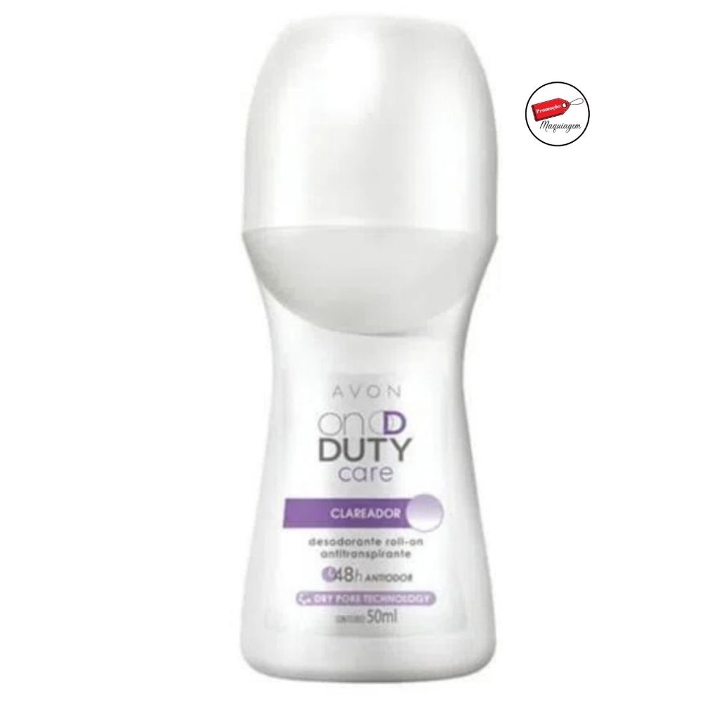 Desodorante Roll On Antitranspirante Clareador On Duty Avon 50ml ...