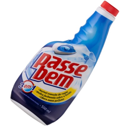 Facilitador de Passar Roupas Líquido Passe Bem Frasco 500ml Refil ...