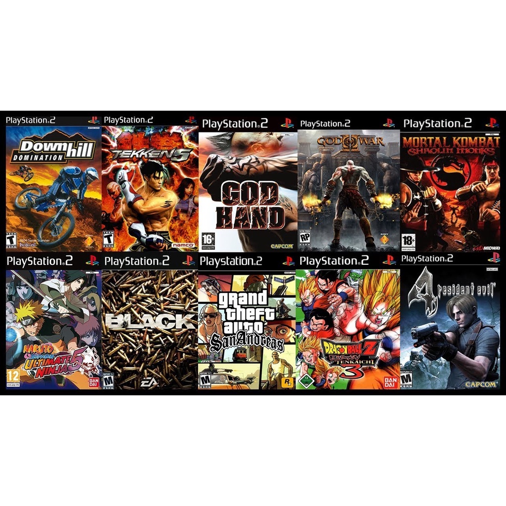 kit 5 Jogos De Ps2 (A sua escolha) | Shopee Brasil