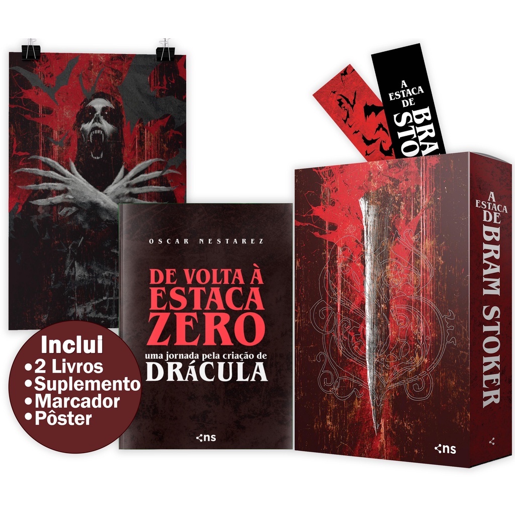 Box Drácula - A estaca de Bram Stoker | Shopee Brasil