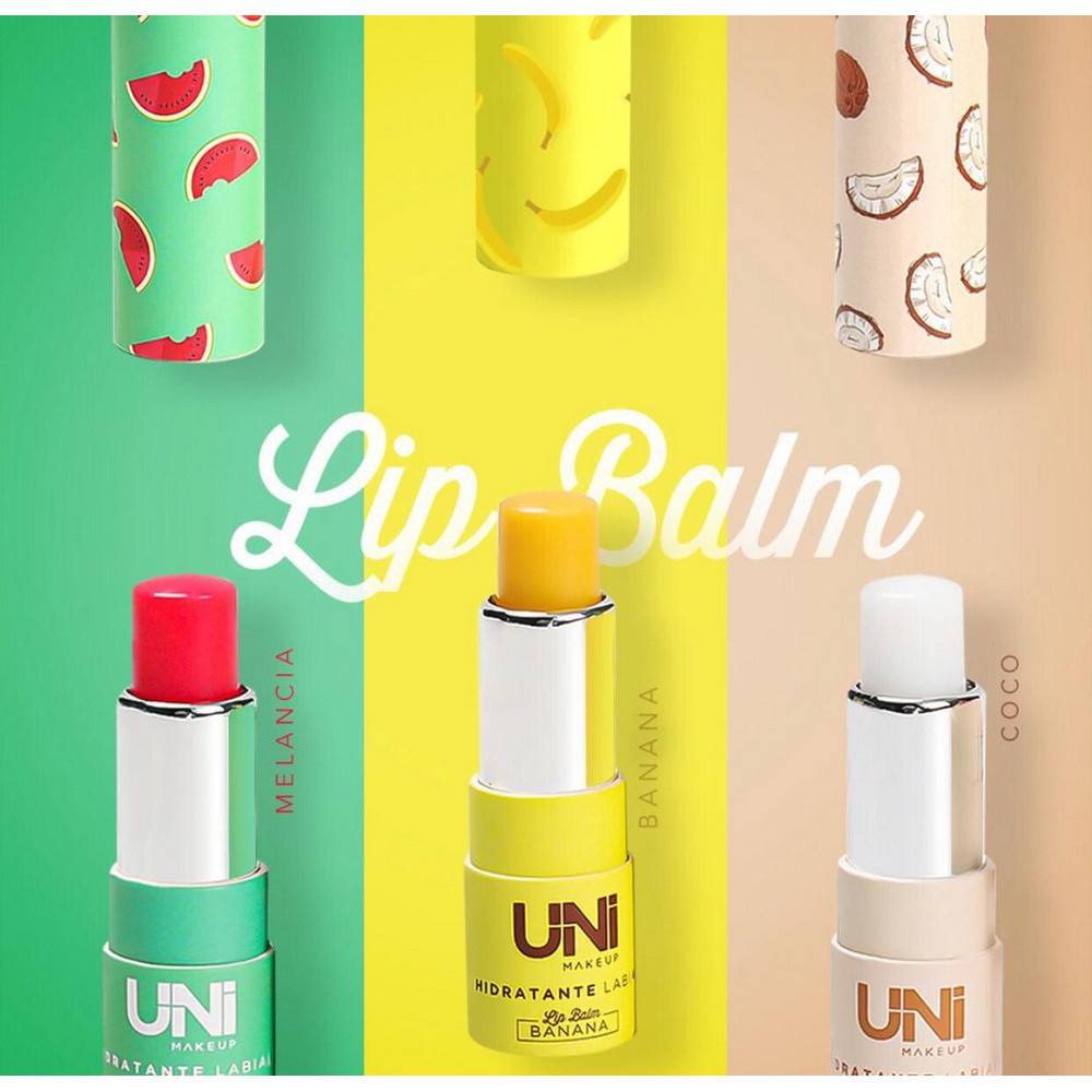 Hidratante Labial Color Fruit Balm Uni Makeup | Shopee Brasil