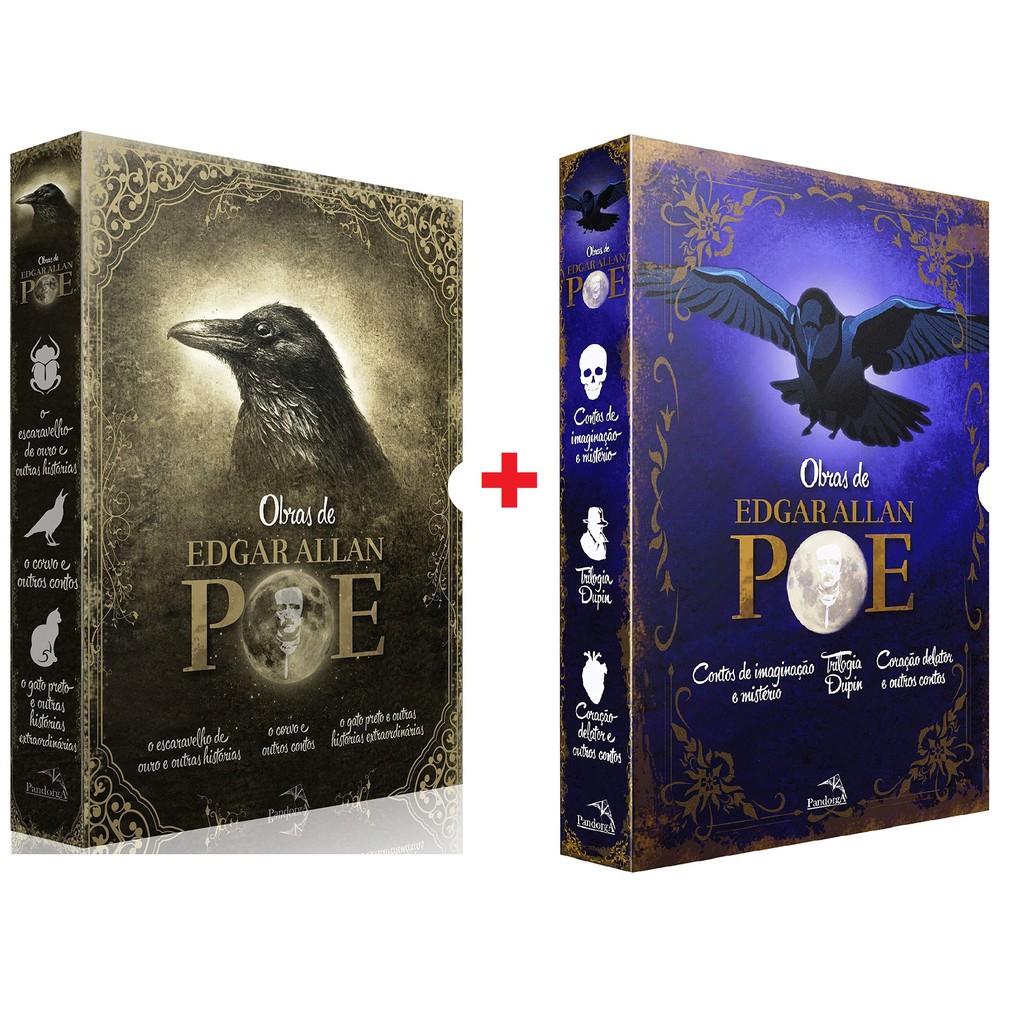 Kit Box Obras de Edgar Allan Poe 1 e 2 | Shopee Brasil