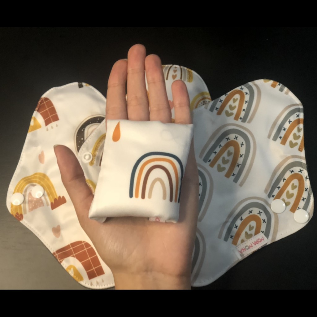 Absorvente Ecológico com Abas Reutilizável Sustentável Fibra de Bambu ...