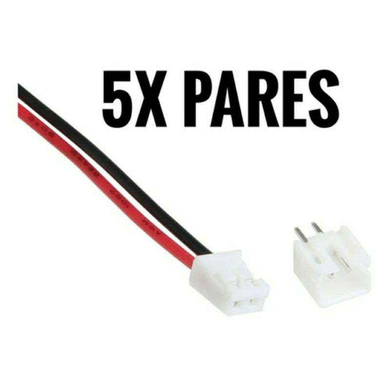 conector ph2.0 plug 5x par macho e femea micro drone modelismo rc diy ...