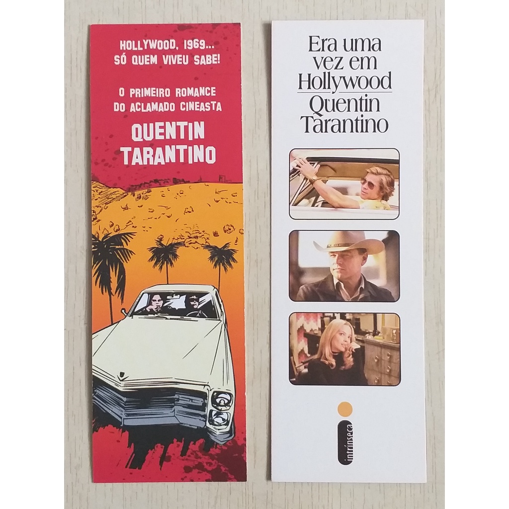Marcador do livro Era Uma Vez em Hollywood | Quentin Tarantino ...