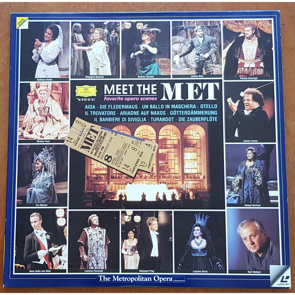 Laserdisc Meet The Met Favorite Opera Scenes The Metropolitan Opera ...