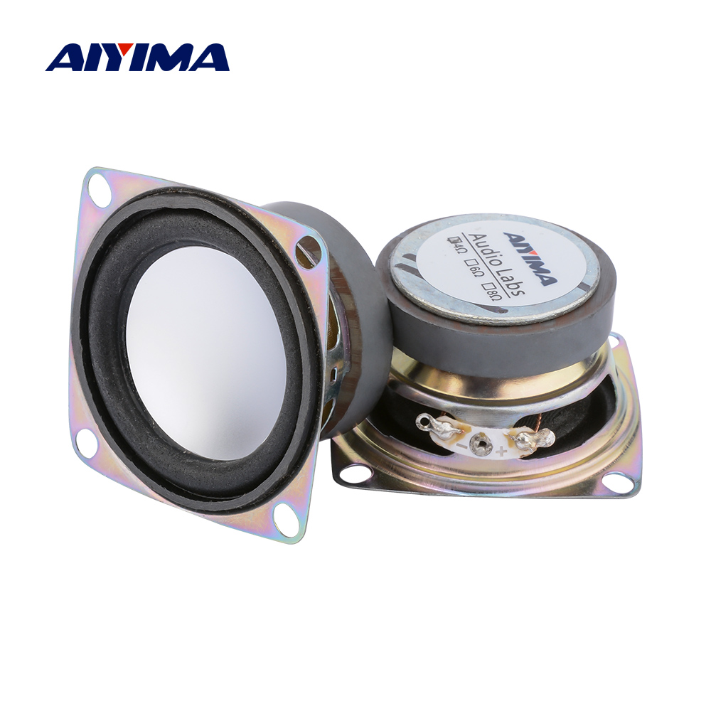 AIYIMA 2Pcs 2 Polegadas 4Ohm 3W Alto-Falante De Gama Completa Mini Áudio Portátil Estéreo Woofer ...